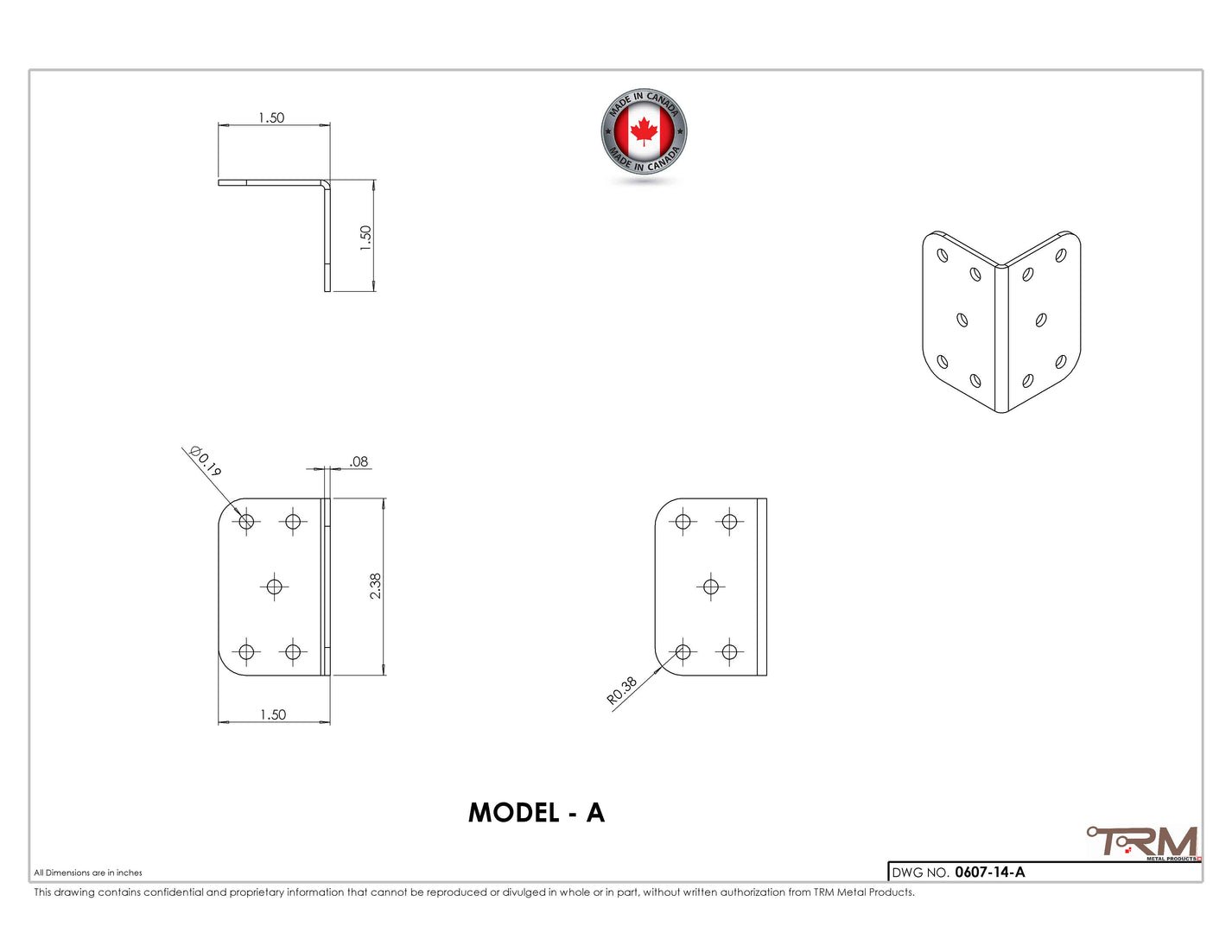 L Brackets – TRM Metal Products